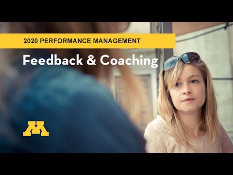 2020 Performance Management: Feedback and Coaching