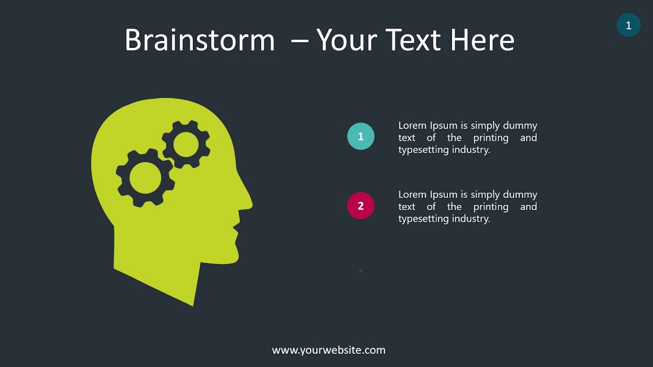 Brainstorm Infographic - Animated PowerPoint Template