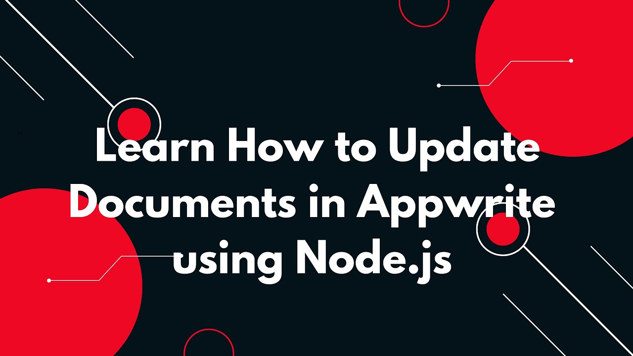 🚀 Learn How to Update Documents in Appwrite using Node.js