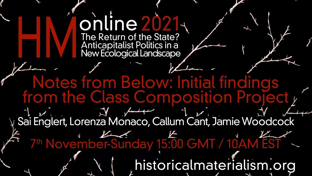 Notes from Below: Initial findings from the Class Composition Project