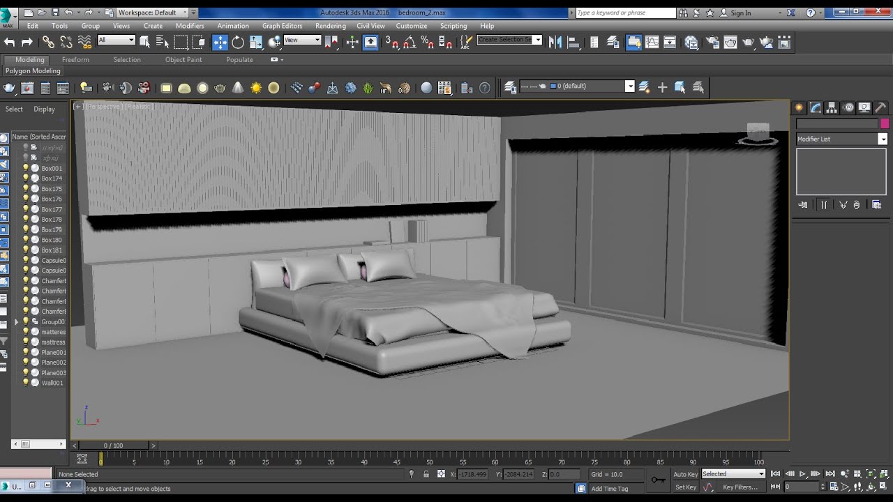 #3  Learn 3Ds Max & Vray  Bedroom Modeling &  Texturing Tutorial + Vray Rendering [ Kayo Tutorials ]