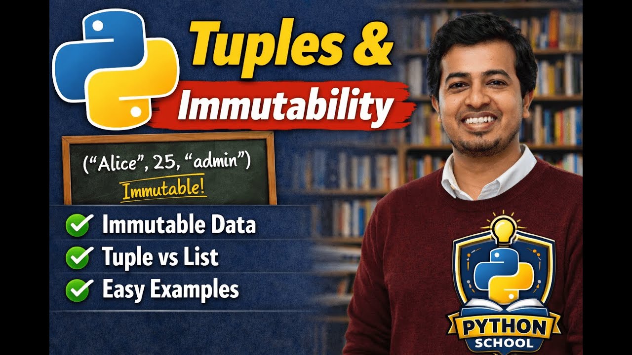Python Tuples Explained | Immutability in Python | Tuple vs List | Python School