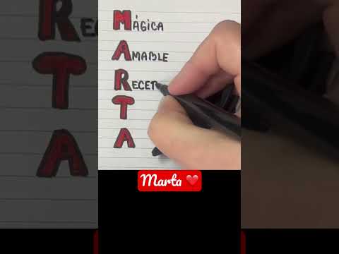 Significado del nombre MARTA #significado #nombre #marta