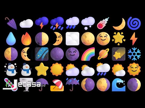 3D Emoji Meanings Part 29 - Sky and Weather | Fluent Emojis | English Vocabulary