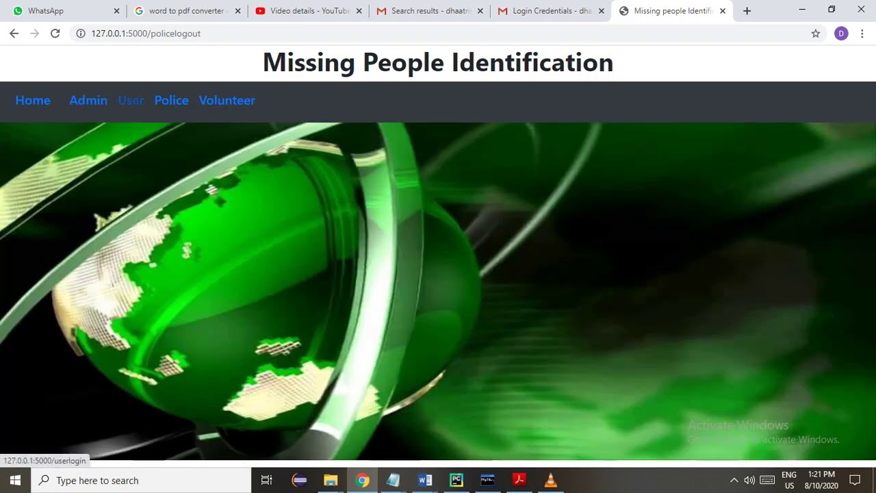 MISSING PEOPLE IDENTIFICATION SYSTEM - PYTHON
