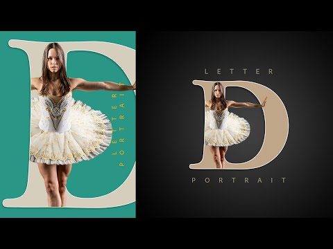 Letter (D) Portrait Design Tutorial in Photoshop
