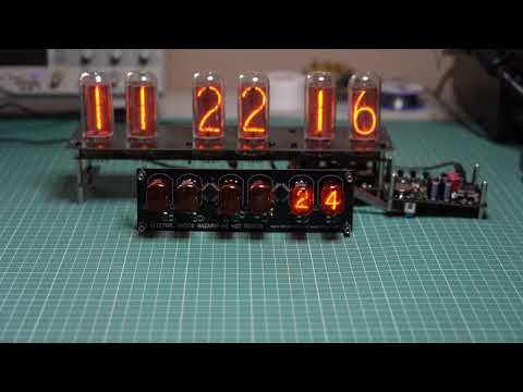 Testing ZM1180 and IN-18 nixie clocks
