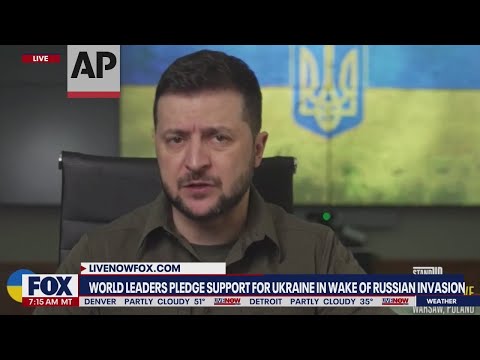 Ukrainian President Zelenskyy speaks at Stand Up for Ukraine event | LiveNOW from FOX