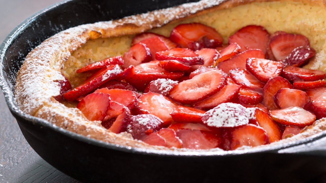 Strawberry Dutch Baby Pancake Recipe