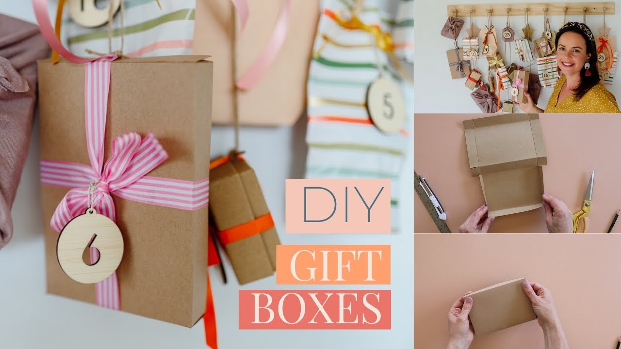 Make your own easy Gift Boxes (without a template!) by Clever Poppy