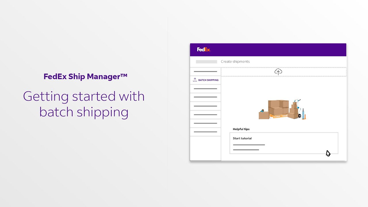 Getting started with batch shipping