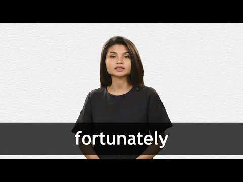 FORTUNATELY definition and meaning | Collins English Dictionary