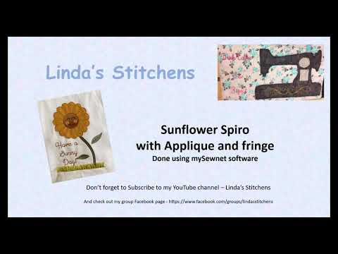 MySewNet - Spiro Sunflower