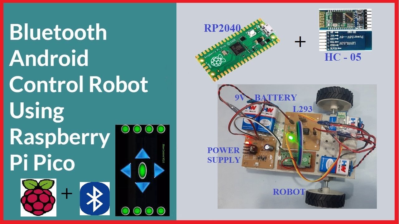 Bluetooth Controlled Robot using Raspberry Pi Pico and HC-05