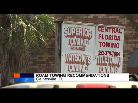City of Gainesville Discusses New Policies on Towing