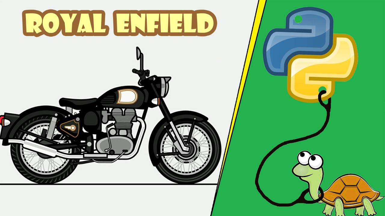 Royal Enfield Drawing in Python