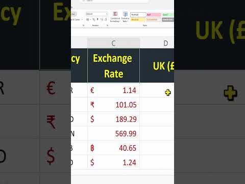 Excel Currency Exchange: You Won’t Believe How Much! #exceltutorial