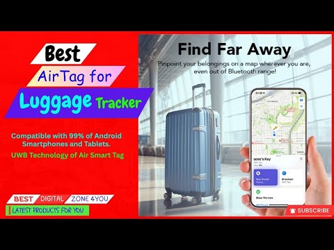 BEST AirTag for Luggage Tracker [Android 4-Pack] | #1 AirTag Tracker