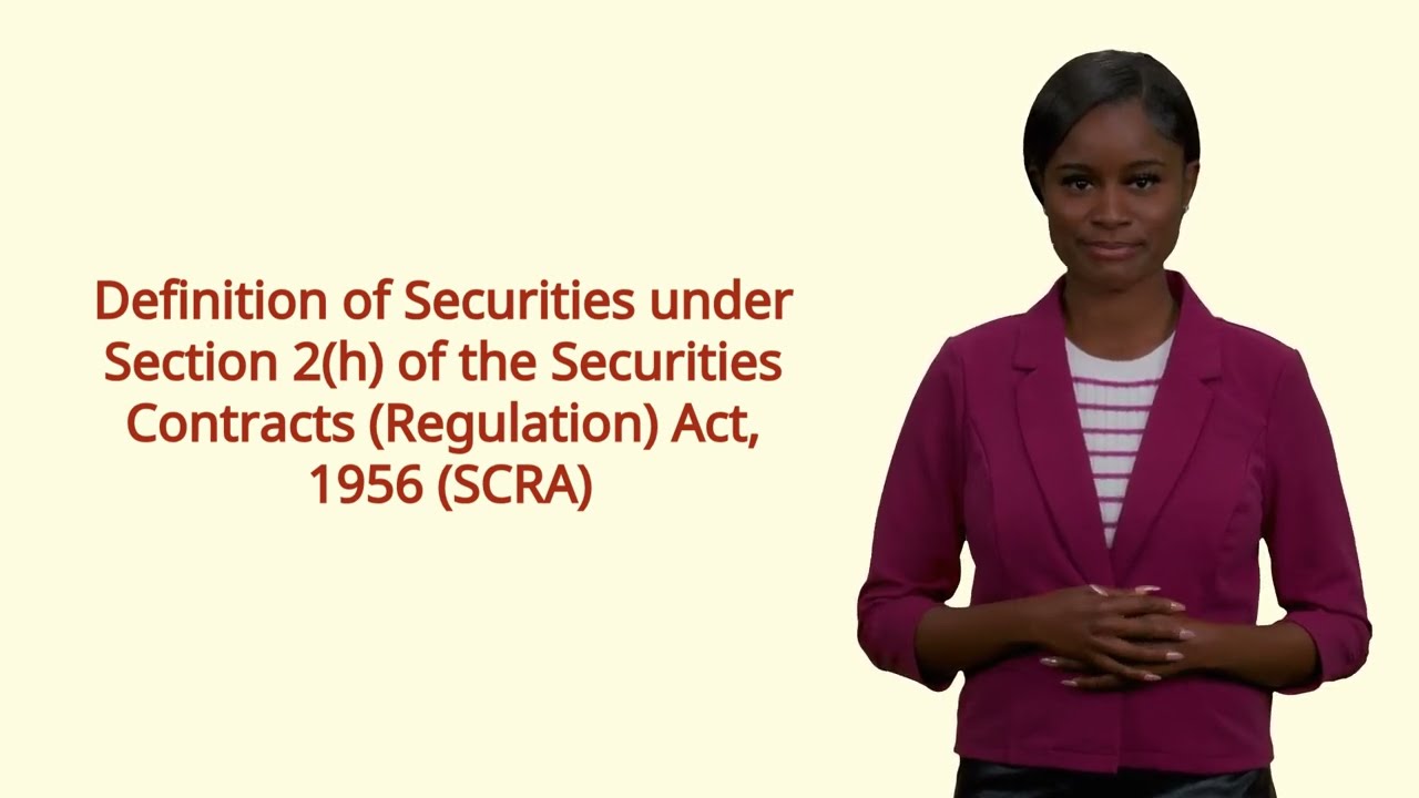Definition of Securities under Section 2(h) of the Securities Contracts ...