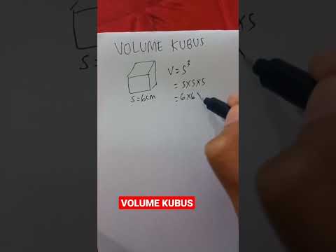 VOLUME KUBUS YANG MEMILIKI PANJANG RUSUK 6 cm
