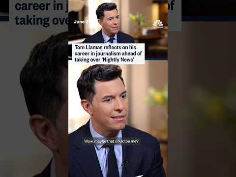 Tom Llamas reflects on his career in journalism ahead of taking over 'Nightly News'