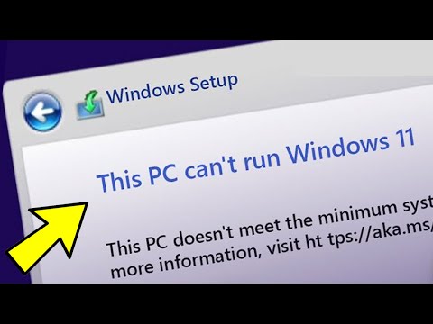 Fix Windows 11 problem : This PC Can't Run Windows 11 ✅