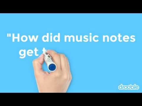 How did music notes get their names?