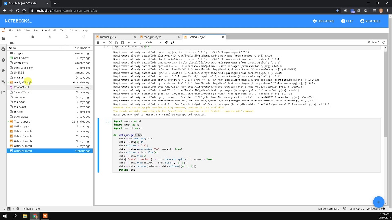 Python - Streamline Analytics with functions