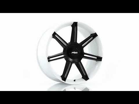 Rotiform Fra Wheels Rims 22x12 5x130 Gloss White With Matte Black ...