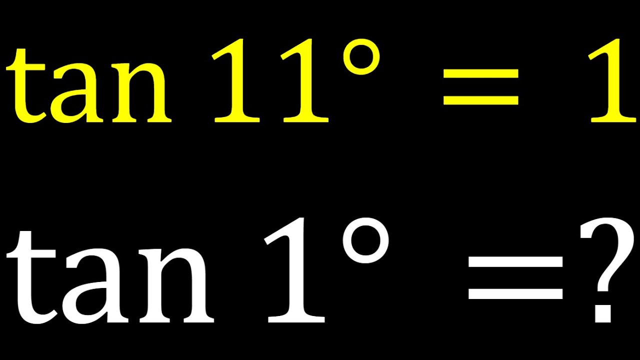 A Trigonometry Challenge