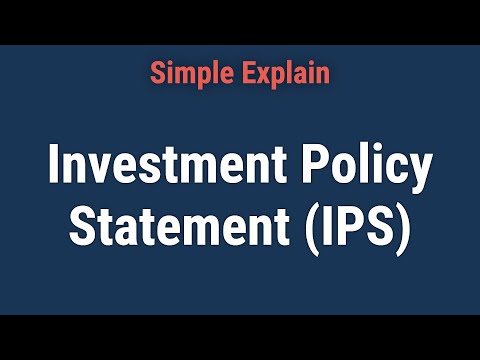What Is an Investment Policy Statement (IPS)?