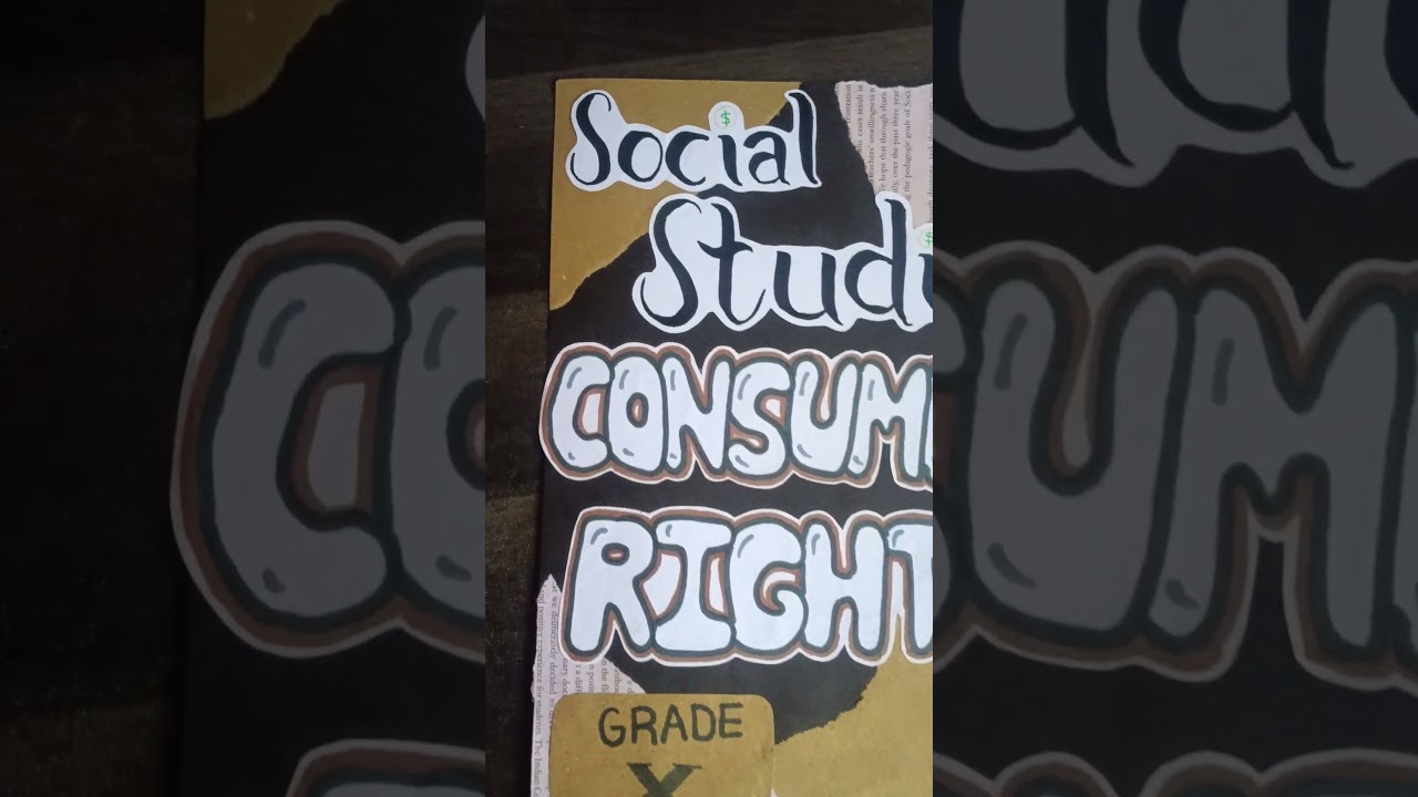 Class 10 CBSE Project Consumer Rights Front Page idea #class10#frontpageideasforschoolprojects