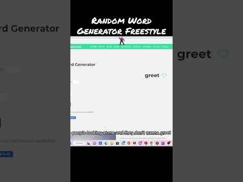 My Random Word Generator Freestyle 🕺 #freestyle #shorts