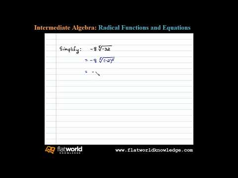Evaluate a Fifth Root and Simplify - Algebra fwk IA 05-0102