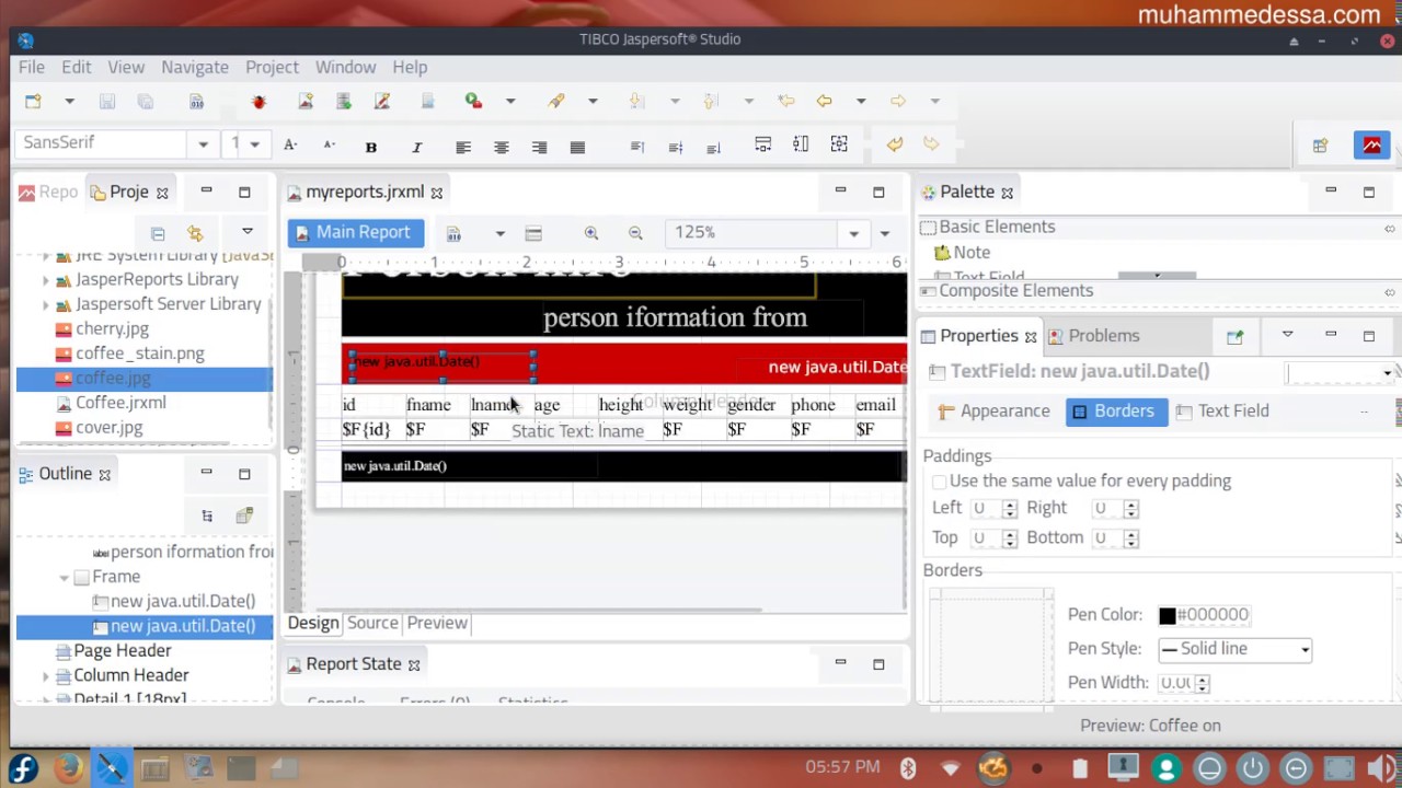 8   JasperReports Java Open Source Library