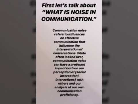 Types of noise in communication H126 (continuation on Lea Cenizal’s Group)
