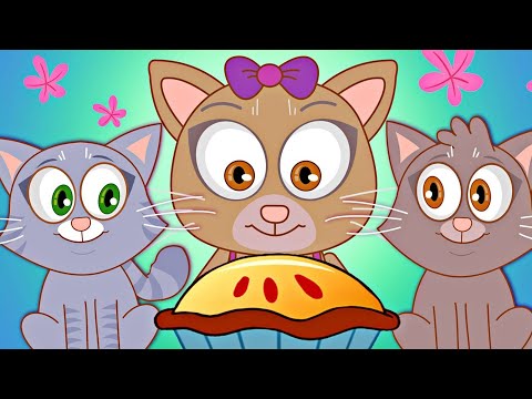 Three Little Kittens Song | HooplaKidz Nursery Rhymes