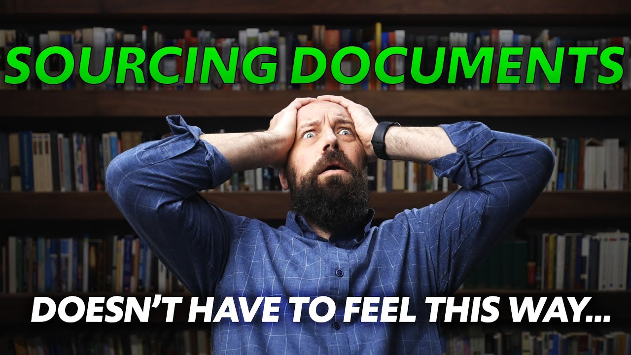 Three TIPS to Solve DOCUMENT SOURCING Problems (and a resource to help)