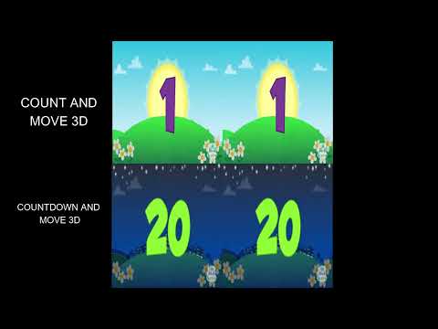 Count and Move Countdown and Move SCENES COMPARISONS 3D