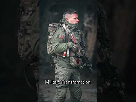 Military Transformation ✅️ #airsoft #loadout #tranformation #military #sport #outfit