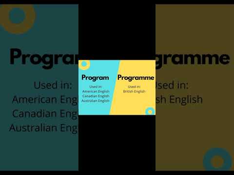 Program vs Programme | Correct spelling of program #spelling #correction #learning