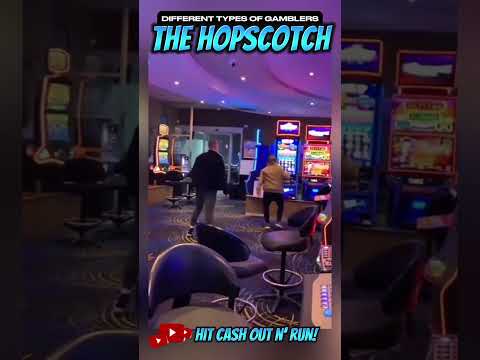 "THE HOPSCOTCH" Different types of GAMBLERS and SLOT MACHINES players #shorts #slots #jackpot
