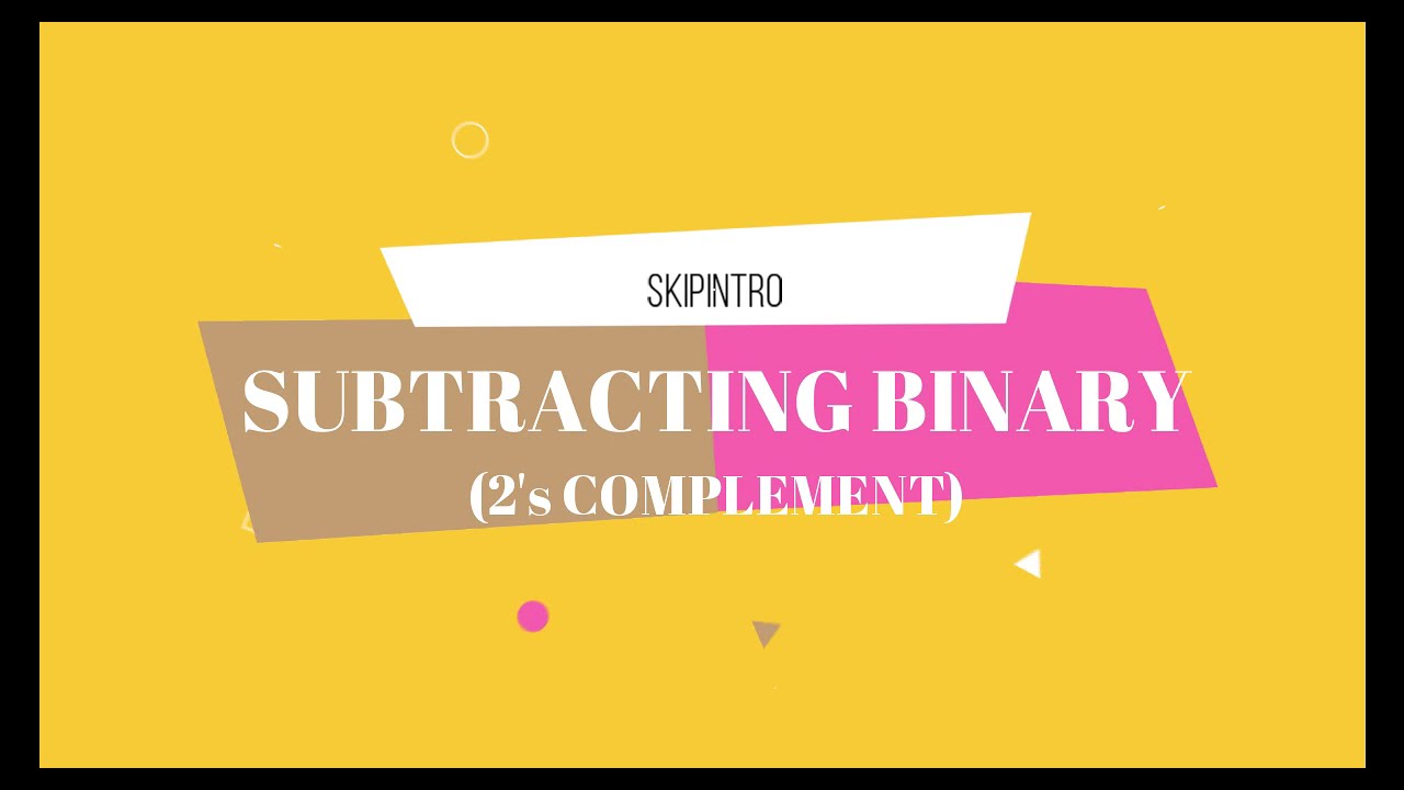 Subtracting Binary(Part 2)