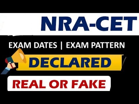 NRA CET EXAM DATE || Real or FakeðŸ˜ðŸ˜ðŸ˜ || officially update announced