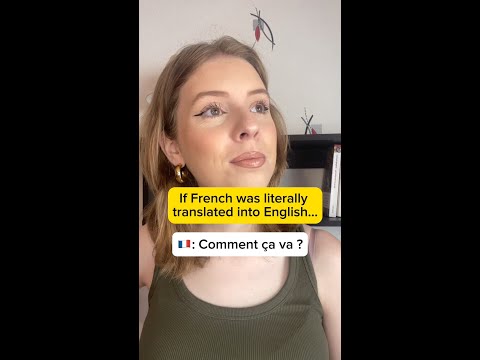 How French sounds translated literally into English