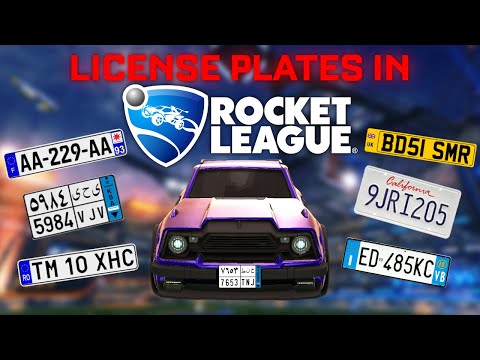 How to use LICENSE PLATES in Rocket League | Tutorial [PC ONLY]