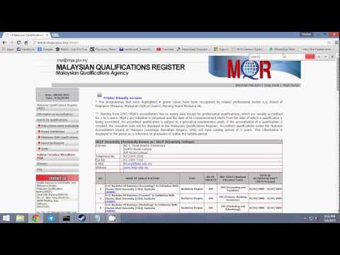 Quick Way to Check Courses Through MQA