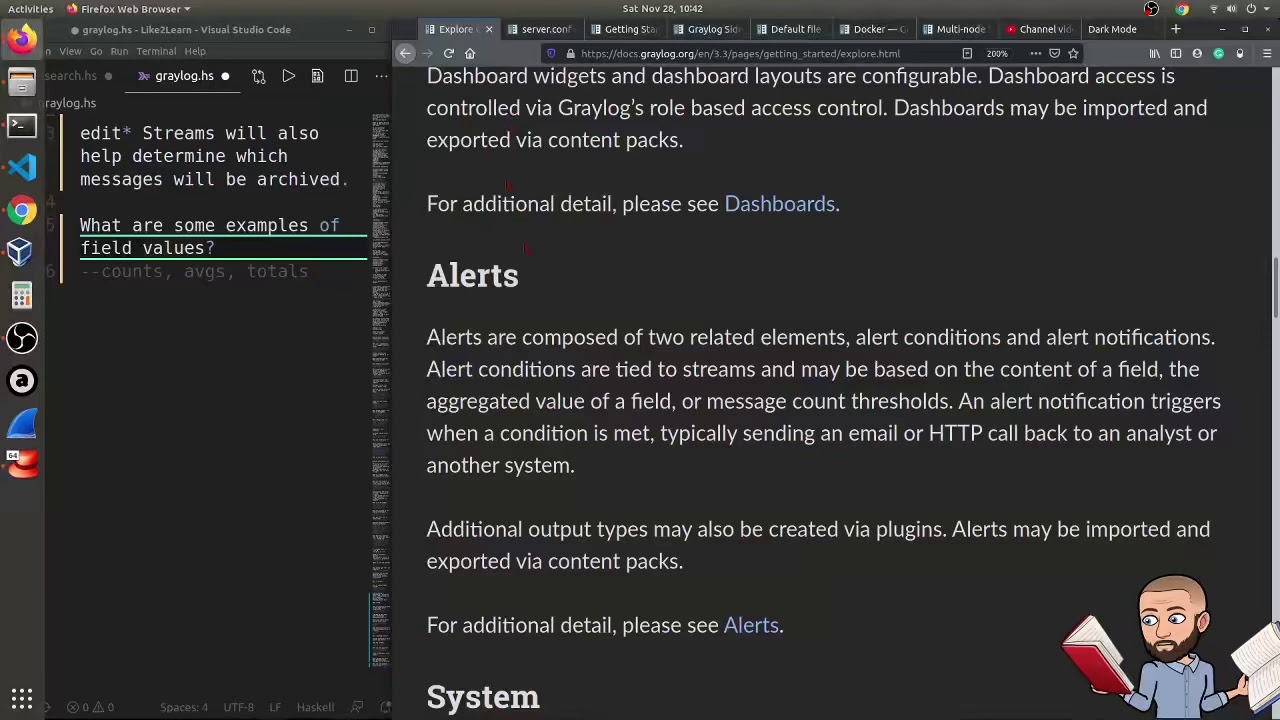 GrayLog Docs Getting Started: Pages