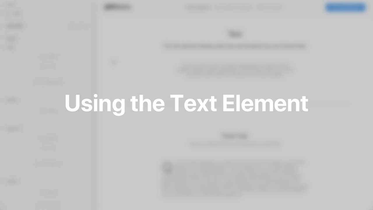 Using the Text Element | YOOtheme Documentation