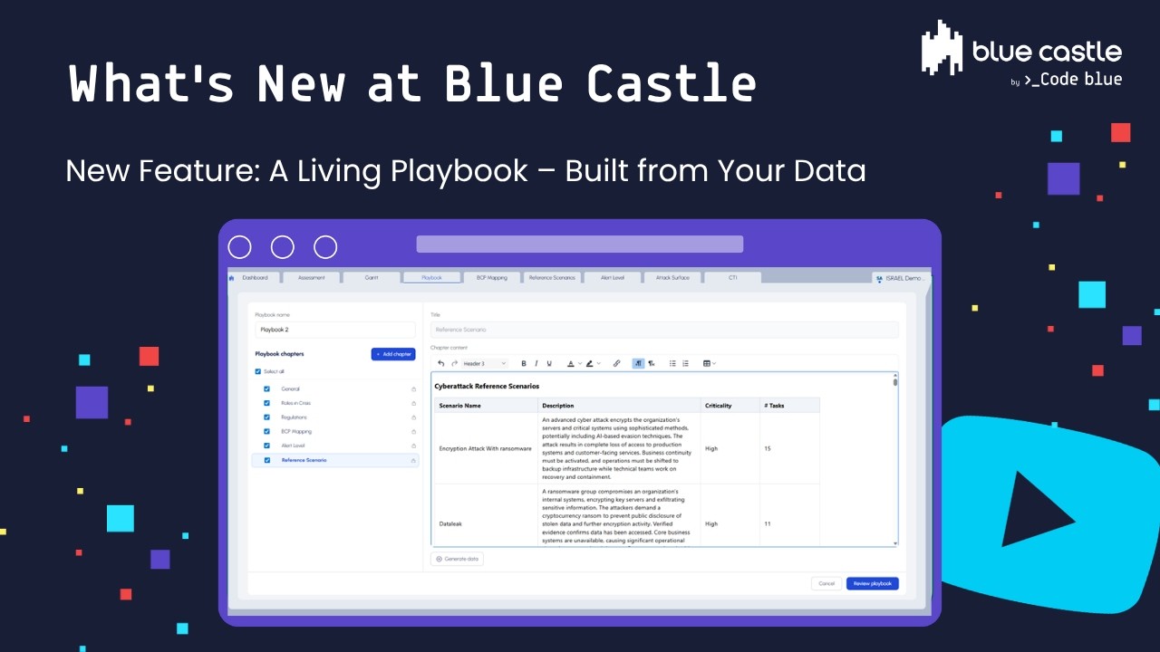 New Feature in Blue Castle: A Living Playbook – Built from Your Data
